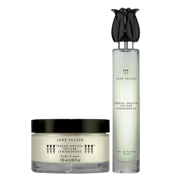 JANE PACKER GREEN ORCHID, VETIVER & LEMON GRASS GIFT SET (2 PRODUCTS ...