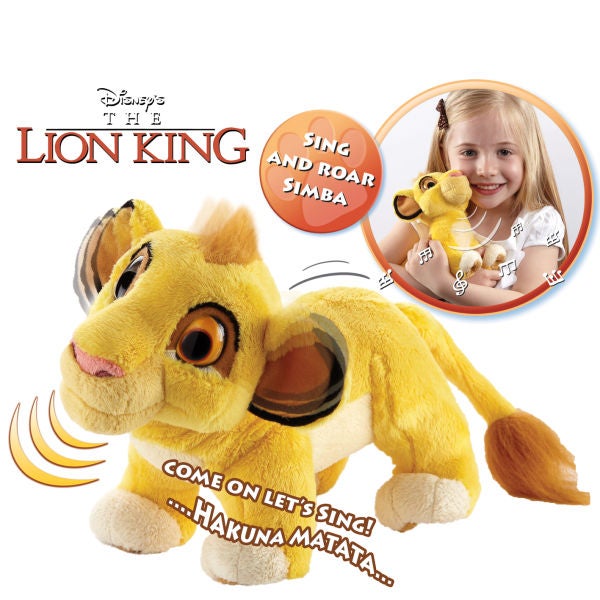 Anipets Lion King 7 Inch Sing and Roar Simba Toys - Zavvi UK