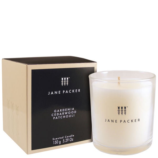 JANE PACKER GARDENIA, CEDAR WOOD & PATCHOULI LUXURY CANDLE (150G ...