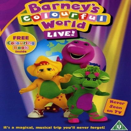 Barney: Colourful World Live (Plus Colouring Book) DVD | Zavvi Australia