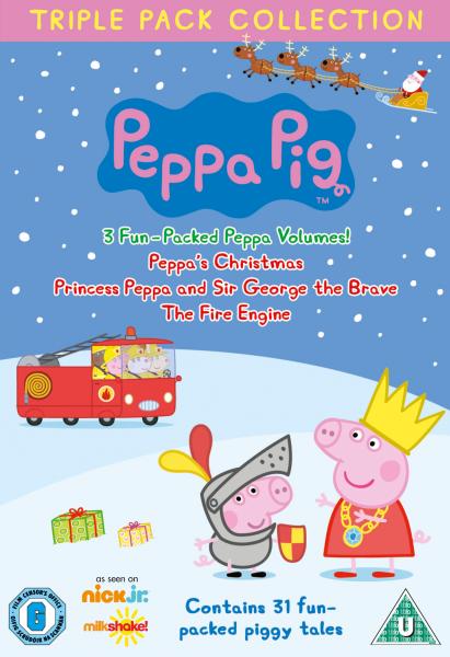 Peppa Pig - Triple Pack (Princess Peppa / Fire Engine. / Xmas) DVD ...
