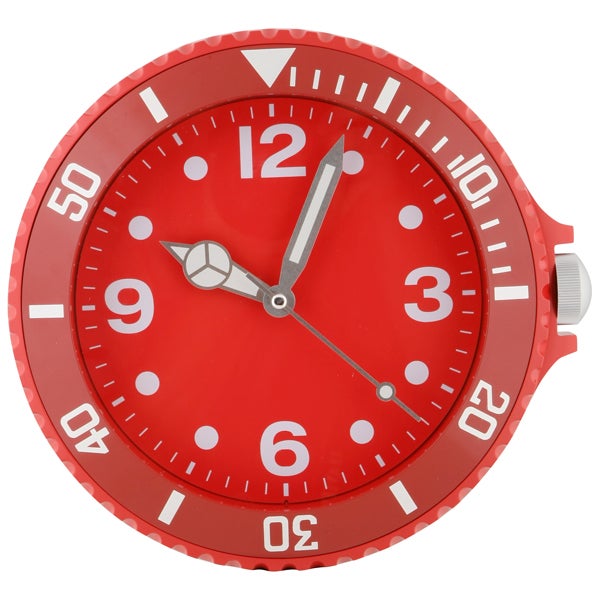 Big Time Wall Clock - Red - IWOOT UK