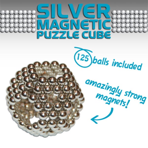 Magic Magnetic Cube - Silver - IWOOT UK