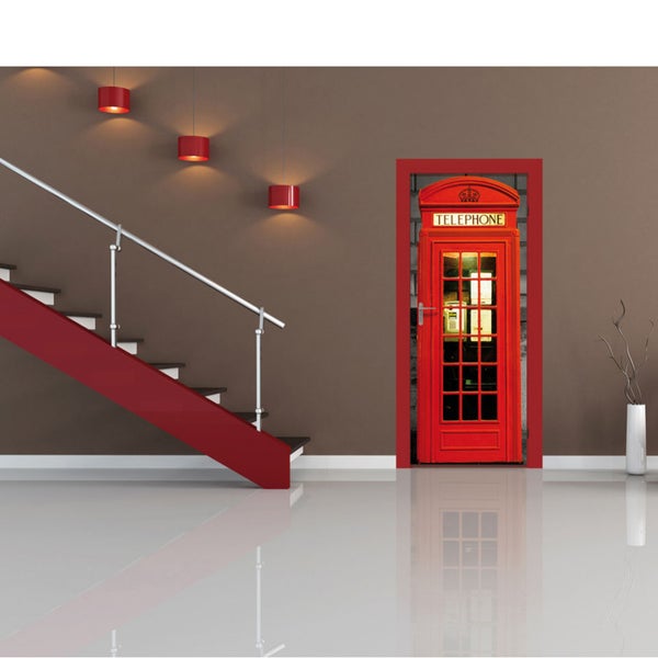 London Phone Box Door Mural - IWOOT UK