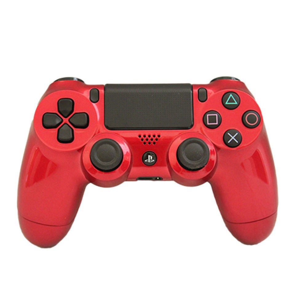 PlayStation DualShock 4 Custom Controller - Gloss Red Games Accessories ...