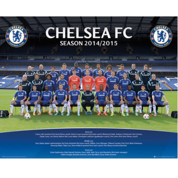 Chelsea Team Photo 14/15 - Mini Poster - 40 x 50cm Merchandise - Zavvi UK