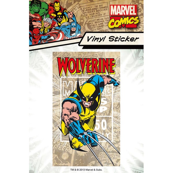 Marvel Wolverine - Vinyl Sticker - 10 x 15cm Merchandise - Zavvi UK