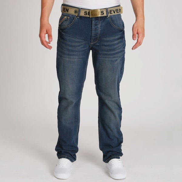 Seven Series Men's Oil Jeans - Dark Wash Mens Clothing - Zavvi UK
