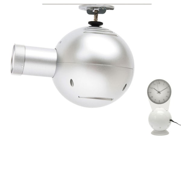 Karlsson Projection Clock - Silver - IWOOT UK