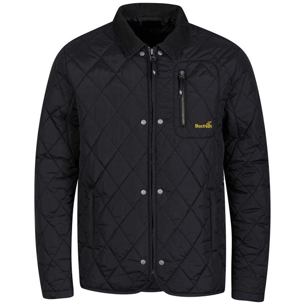Boxfresh Men's Bacciverous Quilted Jacket - Black Mens Clothing - Zavvi UK