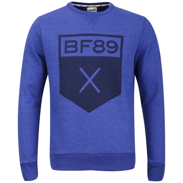 Boxfresh Men's Halixaft Graphic Printed Crew Neck Sweatshirt - Blue ...