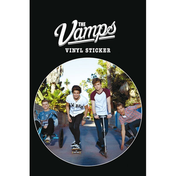 The Vamps Band Vinyl Sticker (10 x 15cm) Merchandise - Zavvi UK