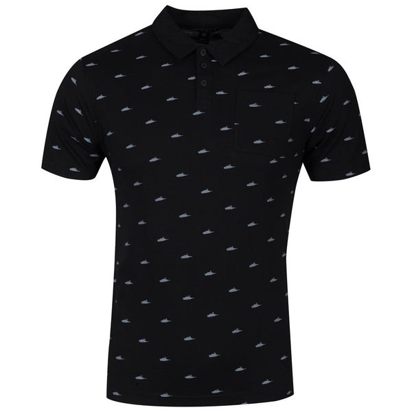 Atticus Men's Flock Polo Shirt - Black Clothing - Zavvi UK
