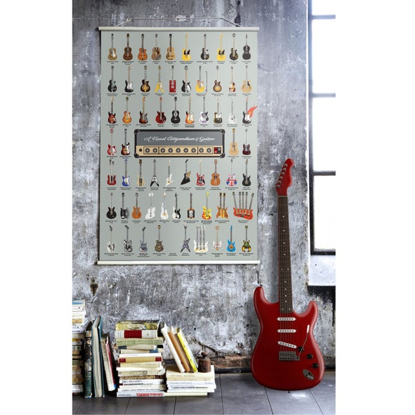 Pop Chart Lab Guitars Art Print - IWOOT UK