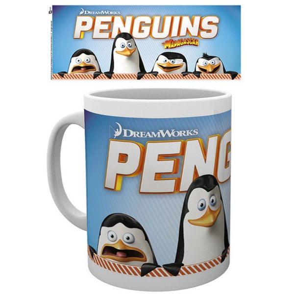 Penguins of Madagascar Logo Mug Merchandise - Zavvi UK