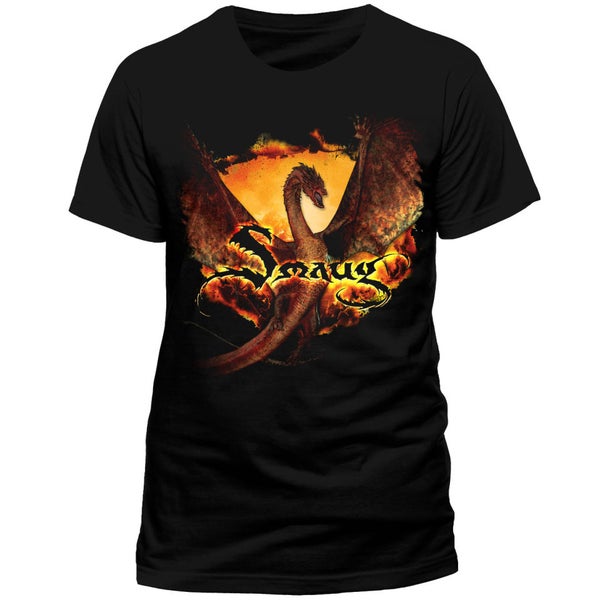 The Hobbit Battle of the Five Armies Men's T-Shirt - Smaug Flying ...