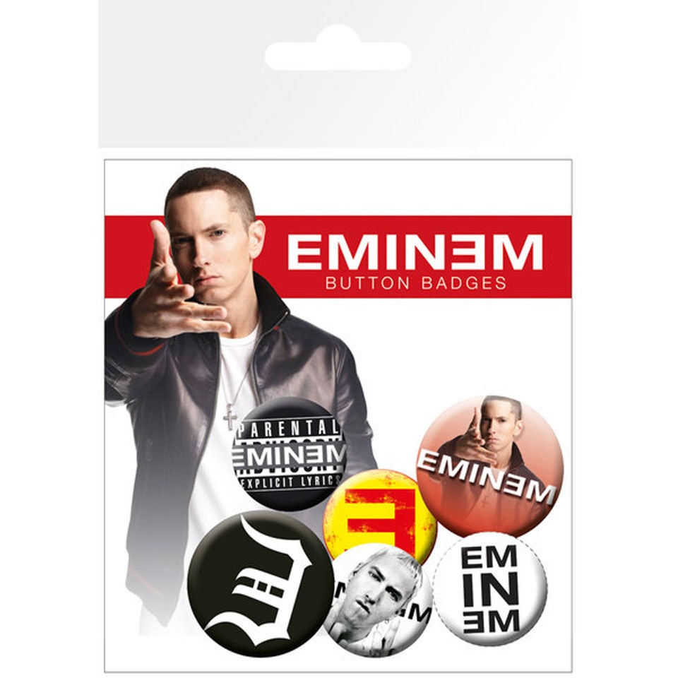 Eminem Logos - Badge Pack Merchandise - Zavvi UK
