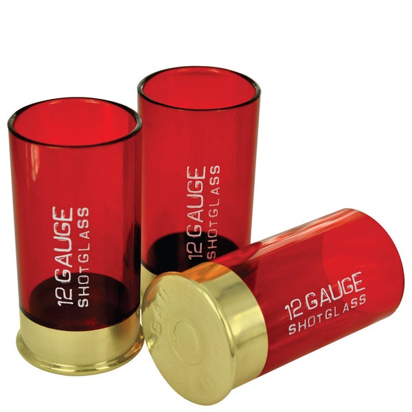 12 Gauge Cartridge Shaped Shot Glass (Pack of 4) - IWOOT UK
