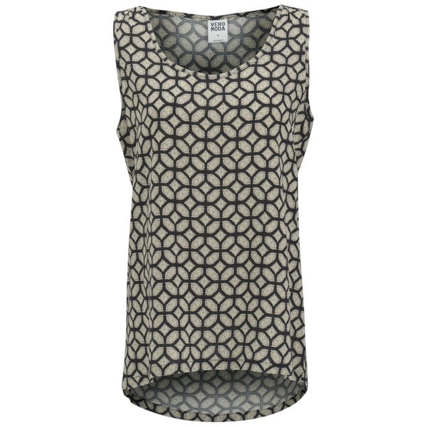 Vero Moda Women's Easy Mosa Print Tank Top - Black | TheHut.com