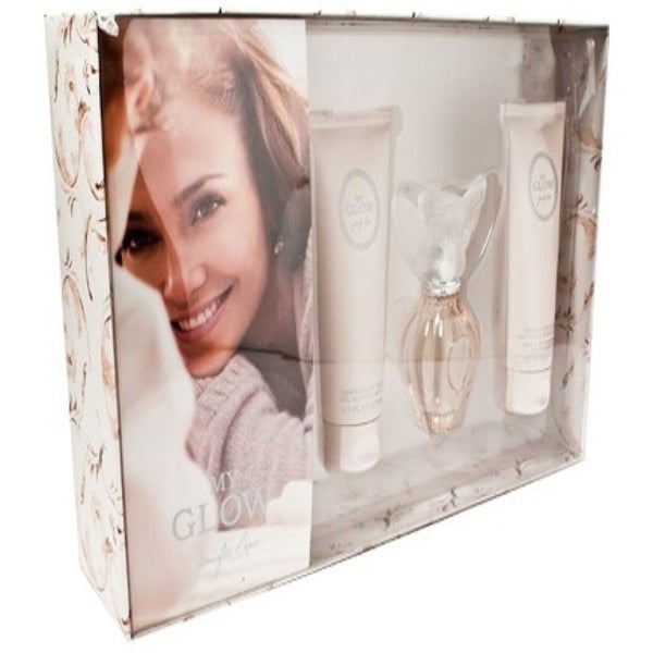JLO My Glow Gift Set- EDT 30ml, Body Lotion 75ml & Shower Gel 75ml ...