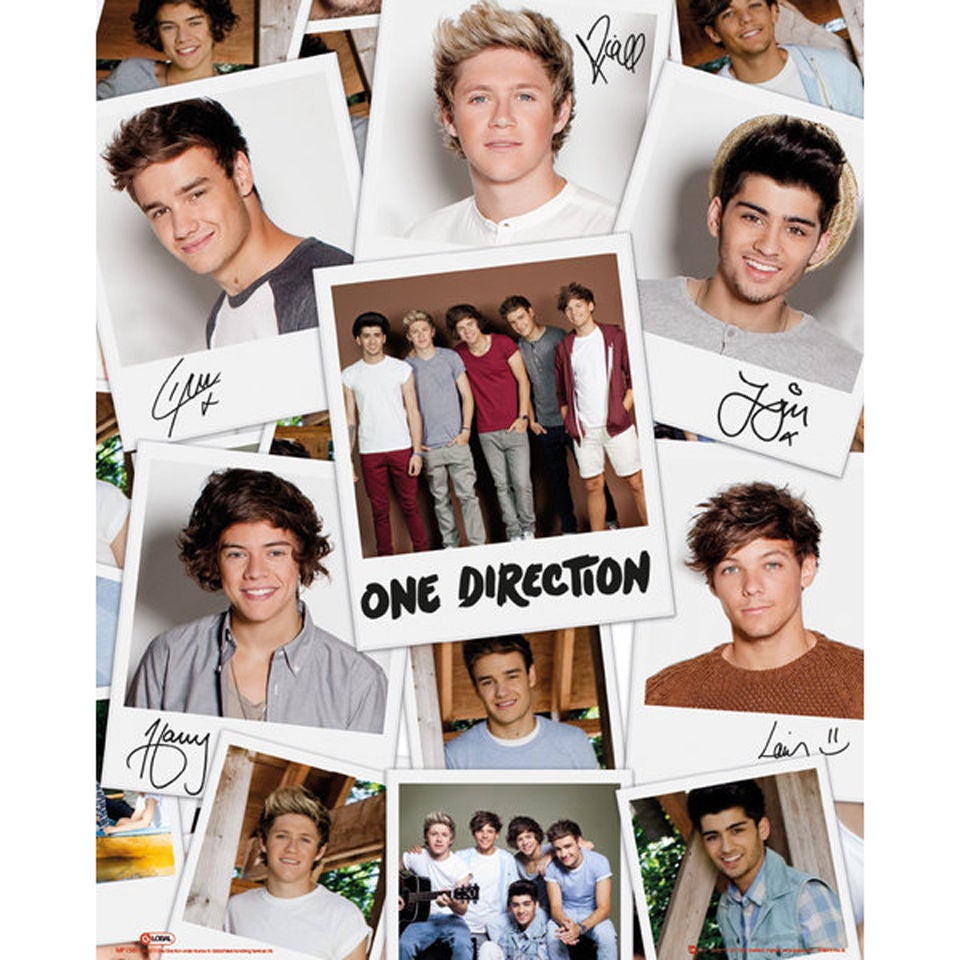One Direction Polaroids - Mini Poster - 40 x 50cm Merchandise - Zavvi UK