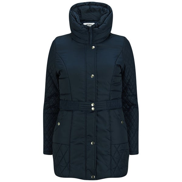 Vero Moda Women's Ludo Coat - Black Iris Womens Clothing - Zavvi UK