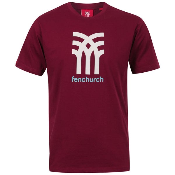 Fenchurch Men's Jersey Icon T-Shirt - Wine/White/Marine Mens Clothing ...