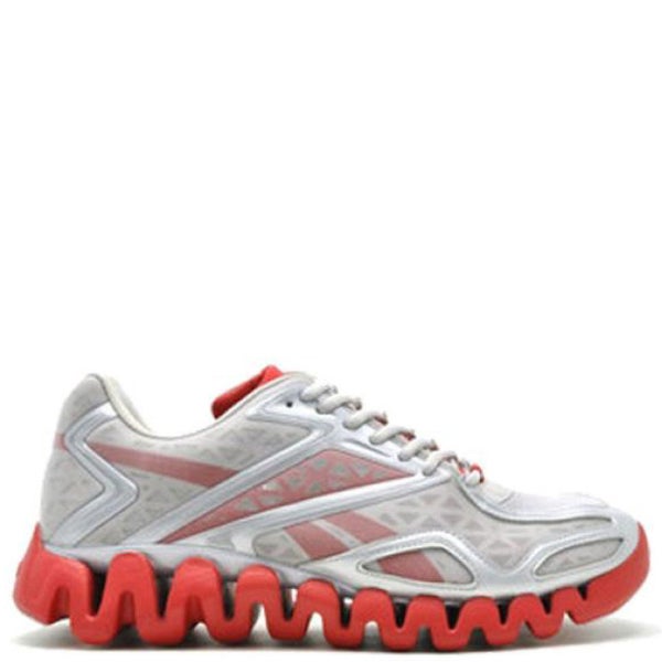 Reebok Men's Reezig Zigsonic Trainers White/Red | TheHut.com