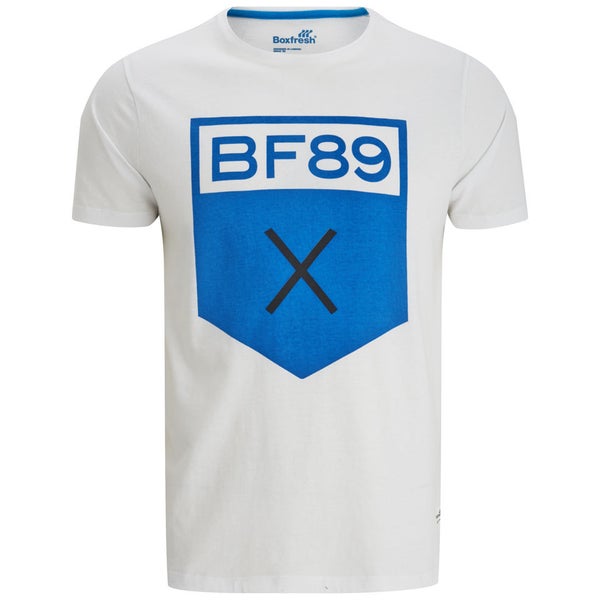 Boxfresh Men's Leoan Badge Graphic Tee - White Mens Clothing - Zavvi UK