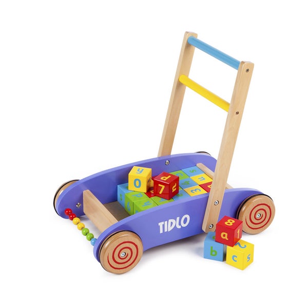 Tidlo Baby Walker With ABC Blocks Toys - Zavvi US