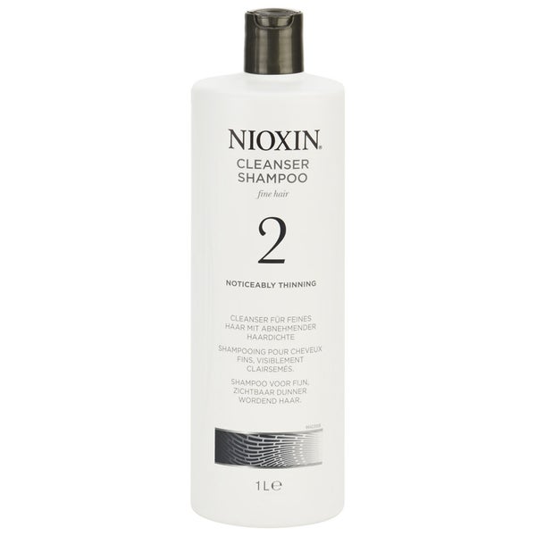 NIOXIN System 2 Cleanser Shampoo for Noticeably Thinning Natural Hair ...