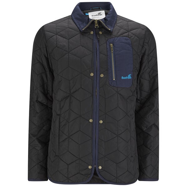 Boxfresh Men's Bristols Quilted Jacket - Black Mens Clothing - Zavvi UK