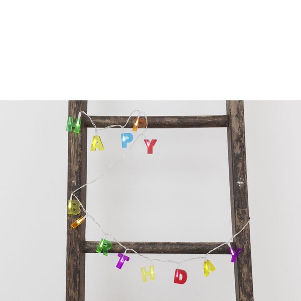 Happy Birthday String Lights - IWOOT UK