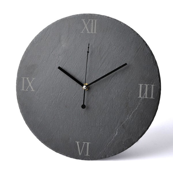 Natural Living Slate Clock - IWOOT UK
