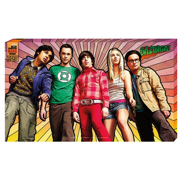 The Big Bang Theory Comic - 30 x 55cm Value Canvas Merchandise - Zavvi UK