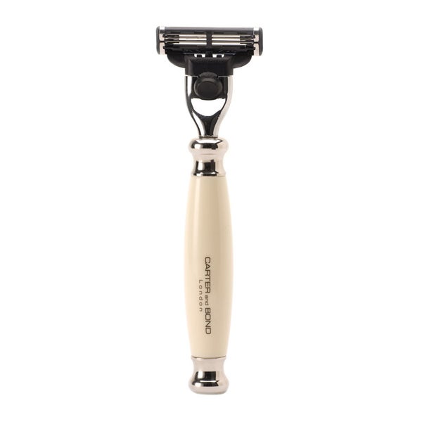 Carter and Bond Classic Faux Ivory Mach 3 Razor | LOOKFANTASTIC AU
