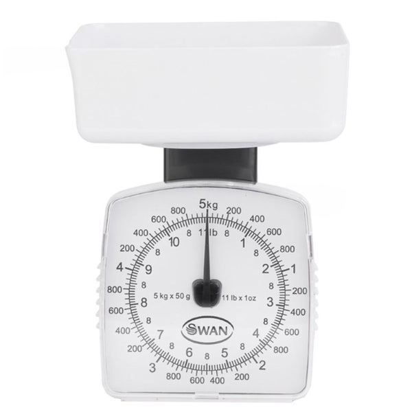 Swan 5kg White Kitchen Scales - IWOOT UK