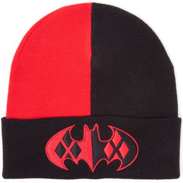 DC Comics Batman Harley Quinn Beanie Hat with Logo Merchandise - Zavvi UK