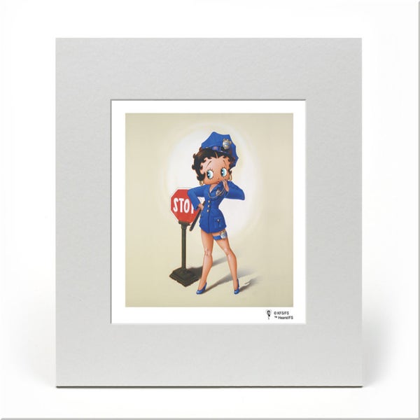 Betty Boop Police Women 8x8 Limited Edition Print - IWOOT UK