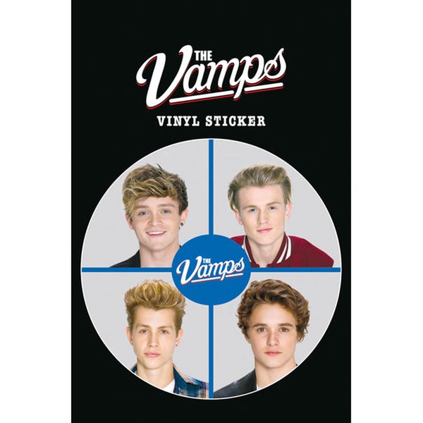 The Vamps Close Up Vinyl Sticker 10 x 15cm Merchandise - Zavvi UK