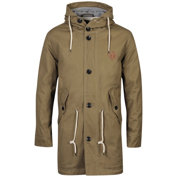 Urban Stone Men's Bunker Wax Cotton Parka Jacket - Chino Mens Clothing ...