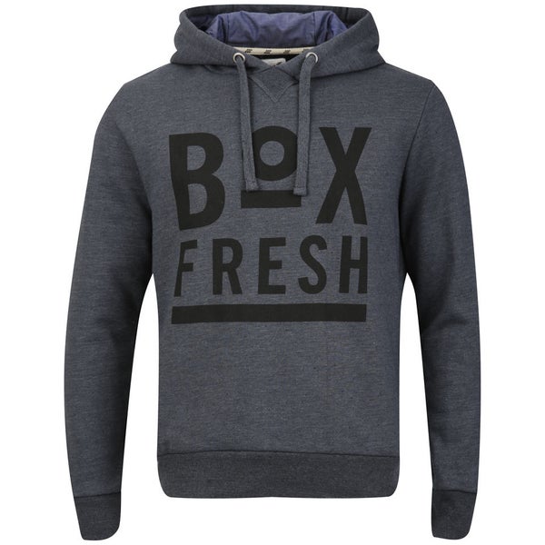 Boxfresh Men's Hagro Graphic Print Hoody - Charcoal Fleck Mens Clothing ...