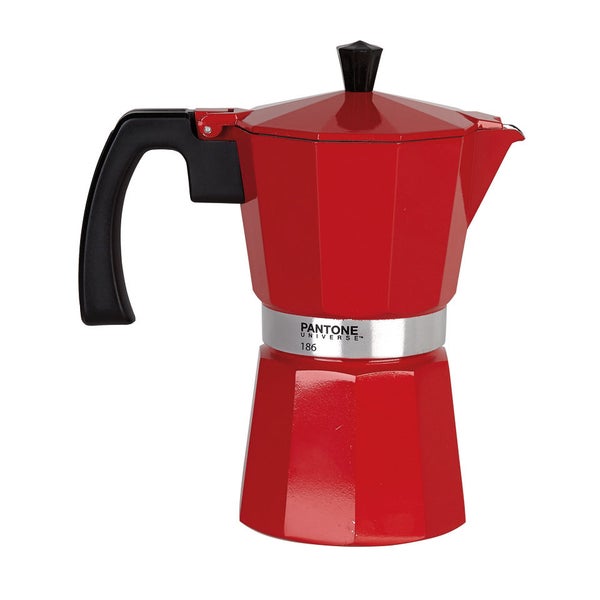 Pantone 6 Cup Coffee Percolator - Ketchup Red - IWOOT UK