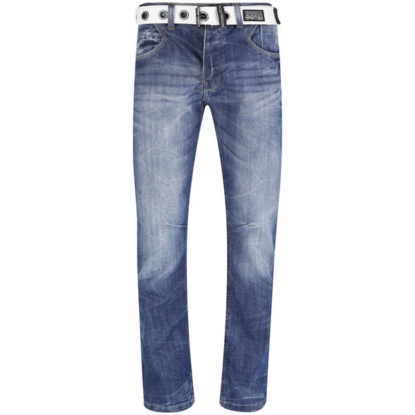 Crosshatch Men's Baltimore Denim Jeans - Stone Wash Mens Clothing ...