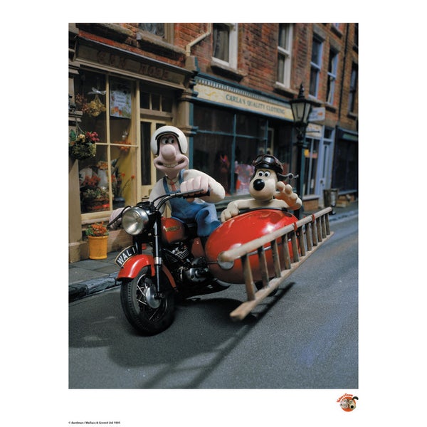 Wallace and Gromit Fine Art Print - On Our Way - IWOOT UK