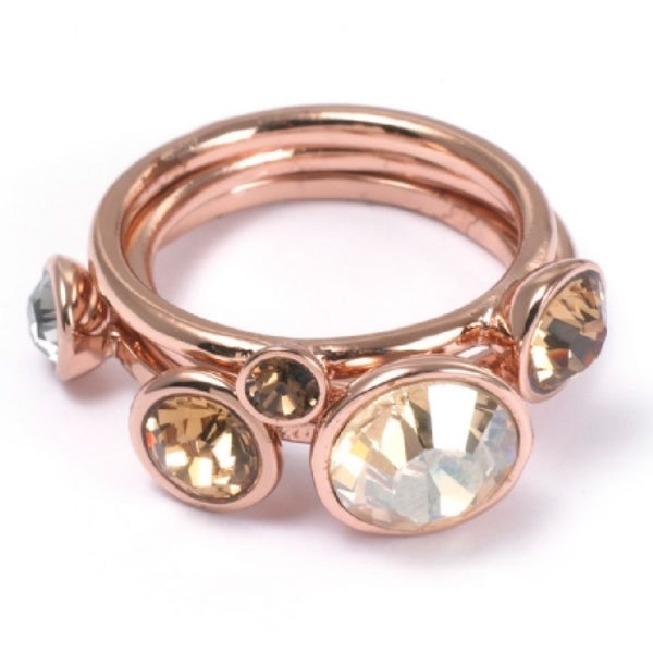 Ted Baker Jewel Stack Ring Rose Coloured | TheHut.com