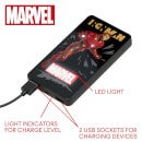 Marvel Iron Man Power Bank Lumina 6000mAh Electronics - Zavvi UK