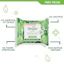 Simple Kind to Skin Biodegradable Cleansing Wipes 20pc Pack of 6 | Koop ...