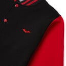 The Batman The Bat Embroidered Varsity Jacket - Black/Red Clothing ...