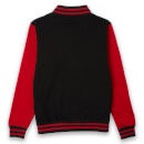 The Batman The Bat Embroidered Varsity Jacket - Black/Red Clothing ...